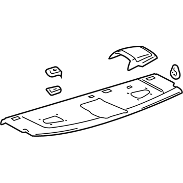 64330-AC030-A1 Genuine Toyota Panel Assy, Package Tray Trim