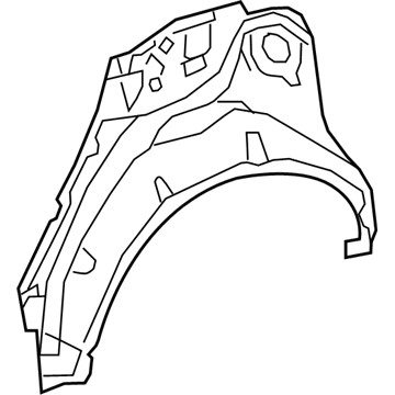 61631-07030 Genuine Toyota Panel, Quarter Wheel