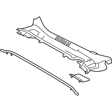 55708-02740 Genuine Toyota LOUVER Sub-Assembly, Cow
