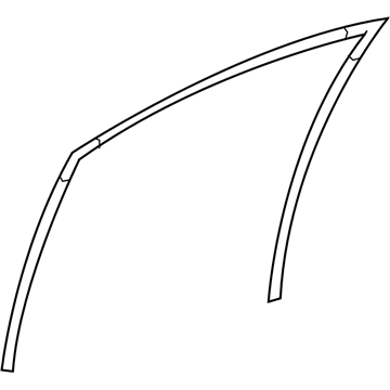 68151-12321 Genuine Toyota Run, Fr Door Glass