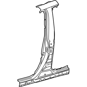 61312-0R070 Genuine Toyota Pillar, Ctr Body, Ou