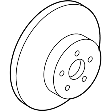 43512-F4010 Genuine Toyota Front Disc