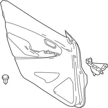67620-WB014 Genuine Toyota Panel Assembly, Door Tri