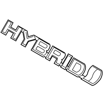 75374-12090 Genuine Toyota Side Panel Emblem