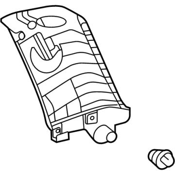62560-0E031-C0 Genuine Toyota GARNISH Assembly, QUARTE