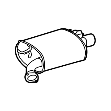 Toyota Camry Muffler - Guaranteed Genuine Toyota Parts