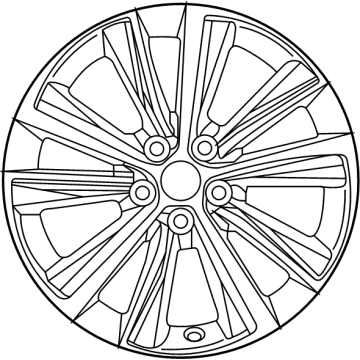 42611-48B70 Genuine Toyota Wheel, Disc