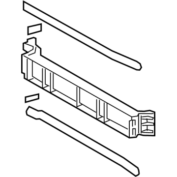 53019-0R020 Genuine Toyota Shutter Sub-Assembly, Ra