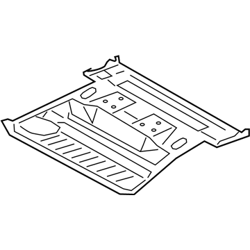 58211-0R040 Genuine Toyota Pan, Ctr Floor