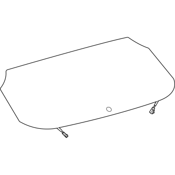 68105-48921 Genuine Toyota Glass Sub-Assembly, Back