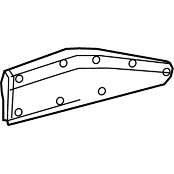 75742-F4010 Genuine Toyota MOULDING, Rear Door, Outside