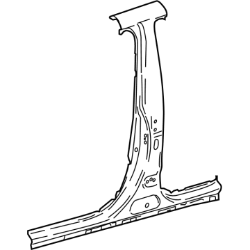 61312-06110 Genuine Toyota Pillar, Center Body, Ou