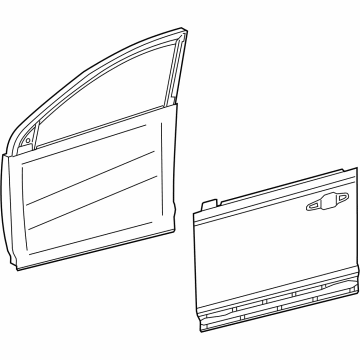 67002-0R150 Genuine Toyota Panel Sub-Assembly, Fr D