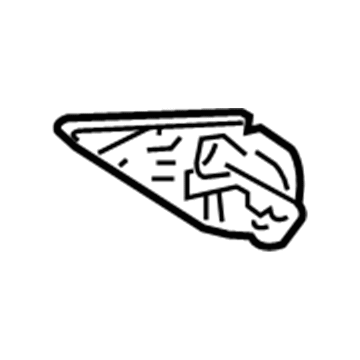 76827-0R030 Genuine Toyota RETAINER, Back Door