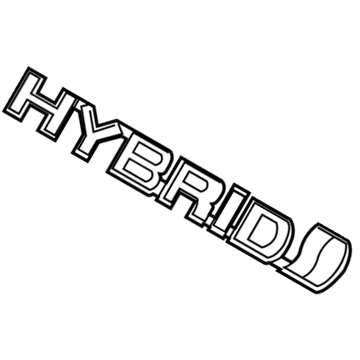 75445-42011 Genuine Toyota Back Door Name Plate