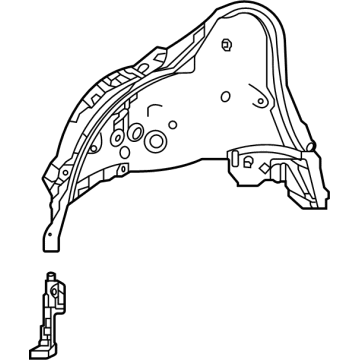 61607-06090 Genuine Toyota Panel Sub-Assembly, Quarter