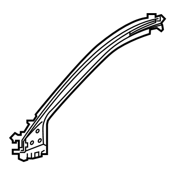 61201-0A020 Genuine Toyota RAIL SUB-ASSY, ROOF