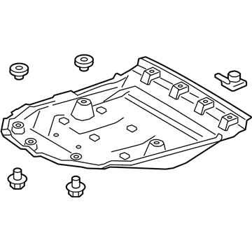 58415-06040 Genuine Toyota Board, Rear Floor