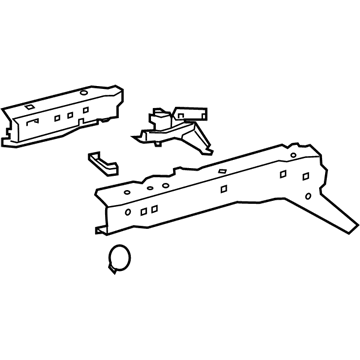57028-47040 Genuine Toyota Member Sub-Assembly, Front