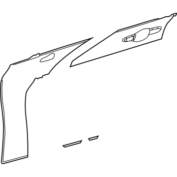 67112-62020 Genuine Toyota Panel, Fr Door, Outs