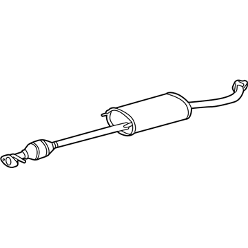 17420-20400 Genuine Toyota Center Exhaust Pipe Assembly