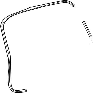 67881-08040 Genuine Toyota WEATHERSTRIP, Back D