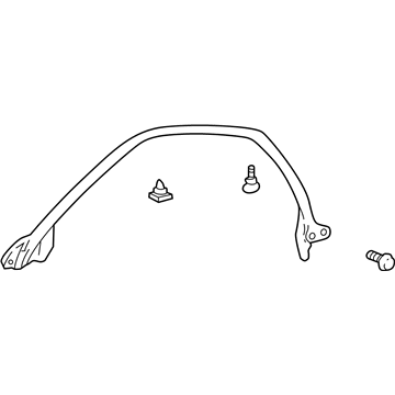 62381-20120 Genuine Toyota Weatherstrip, Roof Side Rail, RH