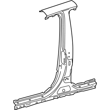 61311-07020 Genuine Toyota Pillar, Ctr Body, Ou