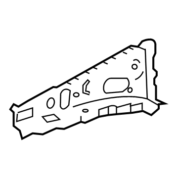 53707-0R010 Genuine Toyota Apron Sub-Assembly, FEND