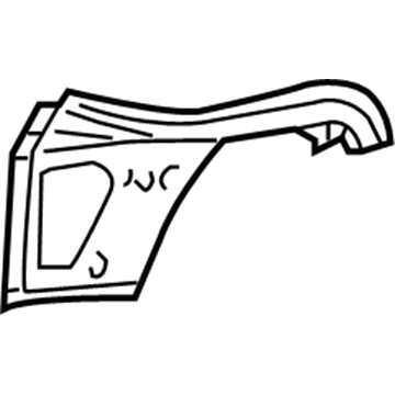 61617-21020 Genuine Toyota Panel, Quarter Inner, Rear RH