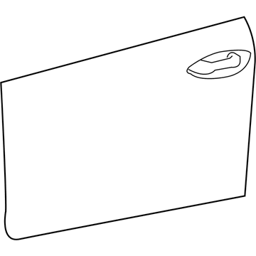 67111-02220 Genuine Toyota Panel, Front Door, Outs