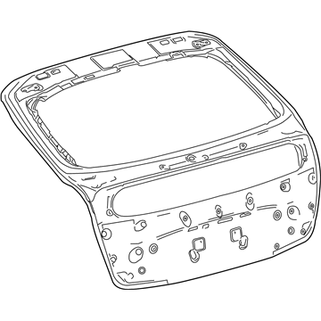 67005-47451 Genuine Toyota Panel Sub-Assembly, Back