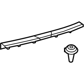 67935-47010-E0 Genuine Toyota Plate, Back Door Scuff