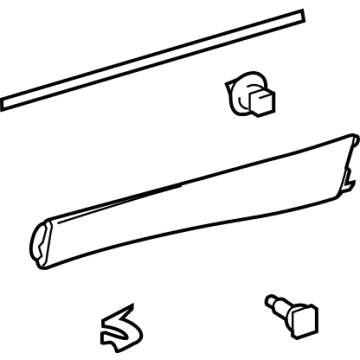 Toyota Venza Door Moldings - Guaranteed Genuine Toyota Parts