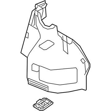 64722-06380-C2 Genuine Toyota Cover, Luggage Compartment