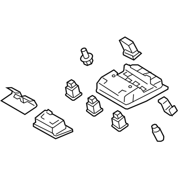 63650-04141-C0 Genuine Toyota BOX ASSY, ROOF CONSO