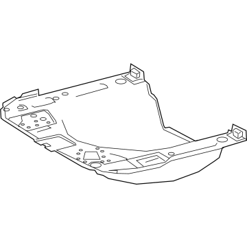 58301-0A900 Genuine Toyota PAN SUB-ASSY, RR FLO