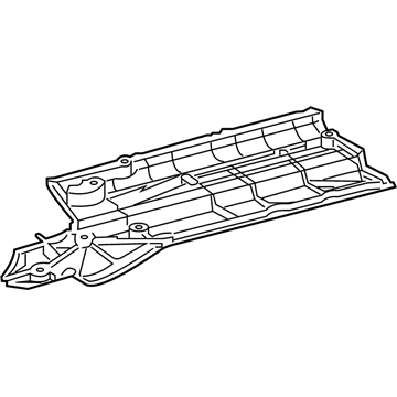 58166-0R010 Genuine Toyota Cover, Fr Floor, LH