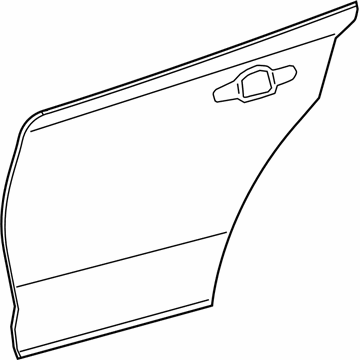 Rear Door Panel & Glass - 2021 Toyota Corolla Hatchback
