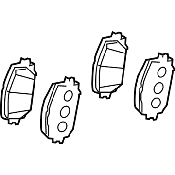 04465-47080 Genuine Toyota Front Disc Brake Pad Kit