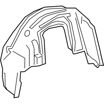 65638-07030 Genuine Toyota Liner, Rr Wheel HOUS