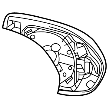 87907-02060 Genuine Toyota Outer Mirror Glass Sub-Assembly