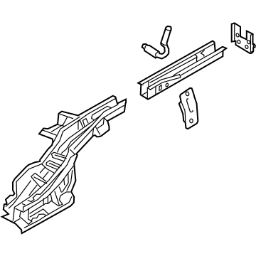 57602-WB007 Genuine Toyota Member Sub-Assembly, Rr