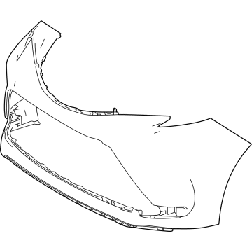 Front Bumper & Bumper Stay - 2022 Toyota Sienna
