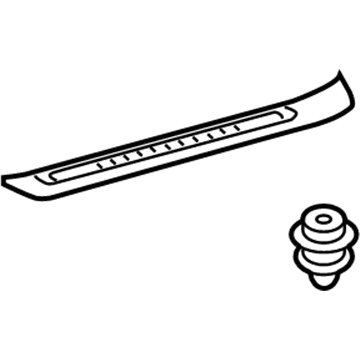 67911-0E070-C0 Genuine Toyota Plate, Front Door SCUFF