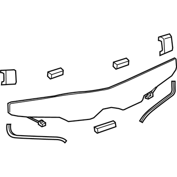 64801-47080 Genuine Toyota Glass Sub-Assembly, Back