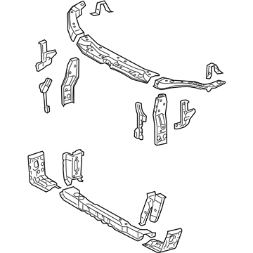 53201-33162 Genuine Toyota Support Sub-Assembly, Ra