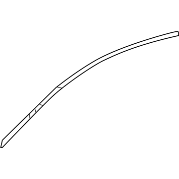 75754-47010 Genuine Toyota MOULDING, Front Door Window Frame