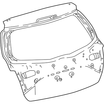 67005-0D650 Genuine Toyota Panel Sub-Assembly, Back