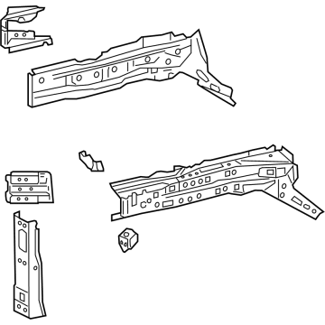 57102-10910 Genuine Toyota Member Sub-Assembly, Fr